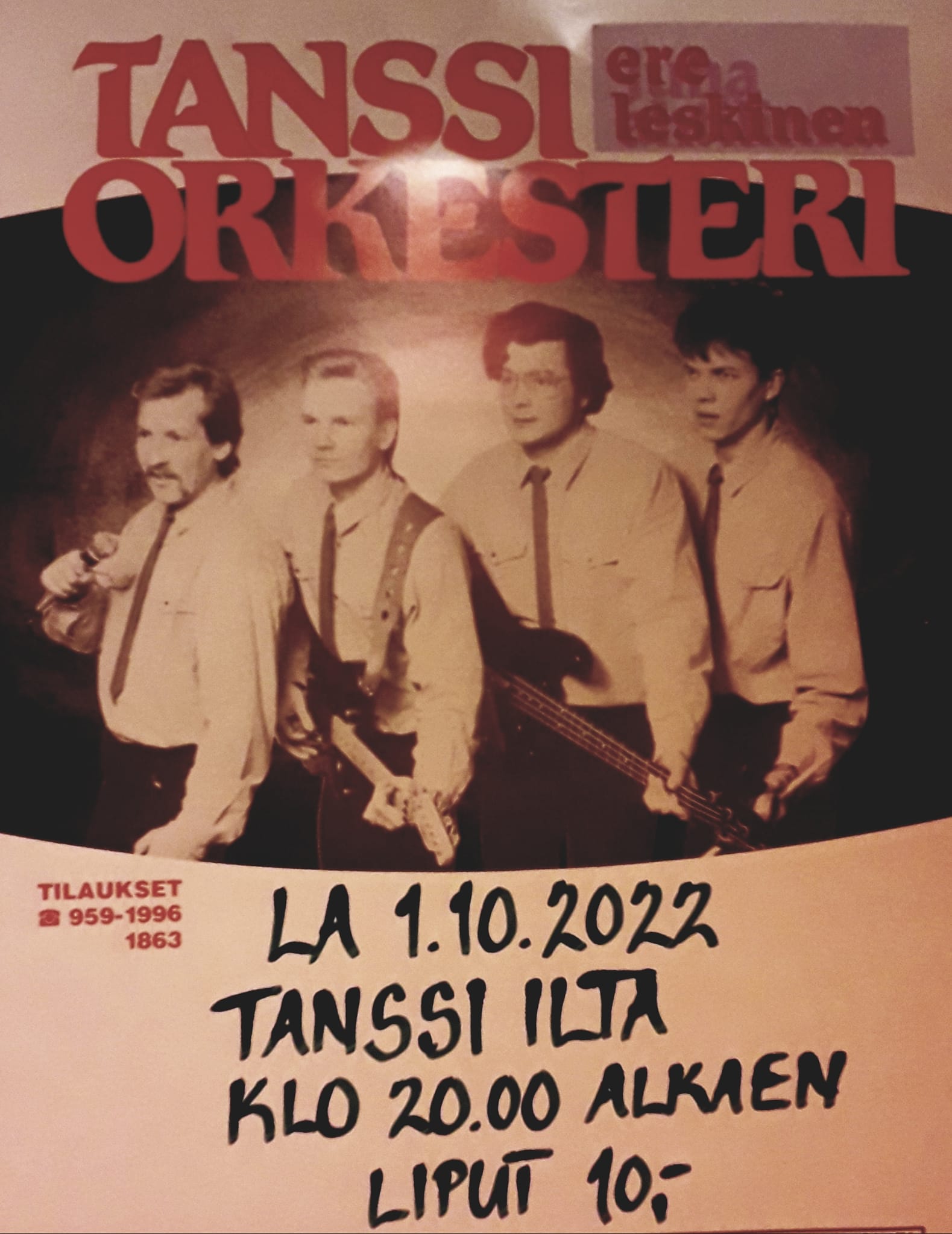 Tanssi-ilta - Tanssiorkesteri Ere Leskinen | Kangasniemi